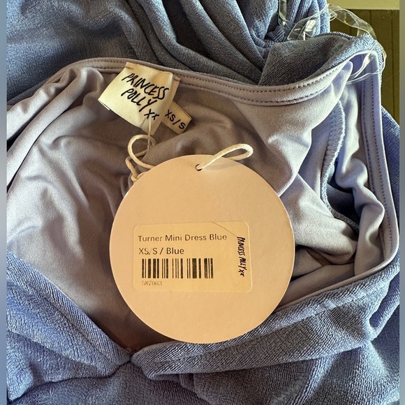 Princess Polly | Dresses | Princess Polly Turner Mini Dress Blue Xss ...